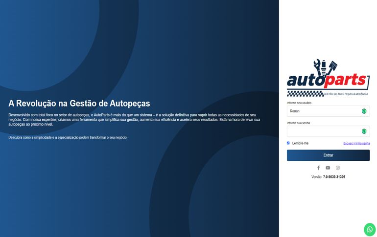 Sistema AutoParts: ERP completo para gestão de autopeças e controle de ...